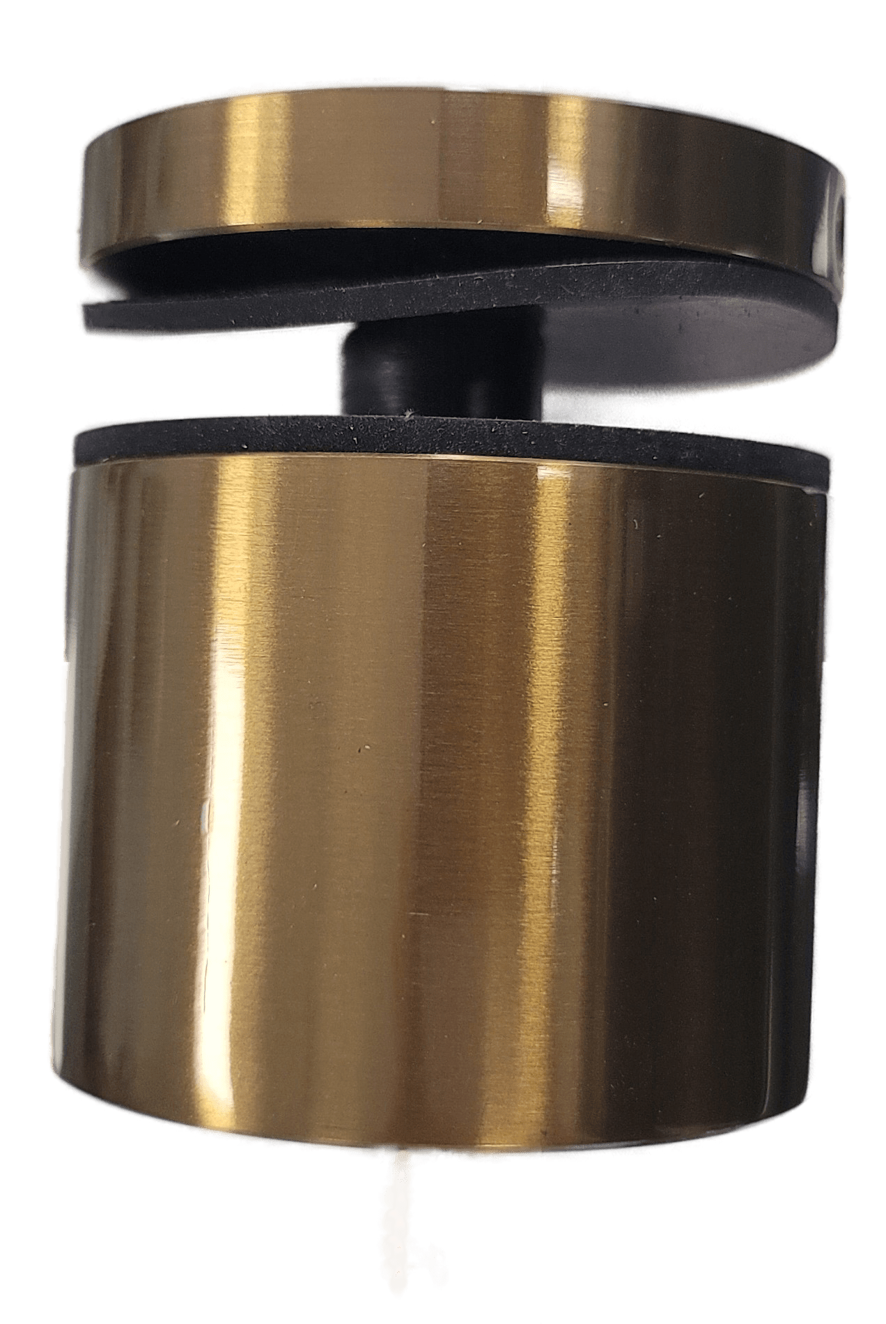 ISO22CBG Brushed Gold Lacquered Stainless Standoff Cap 2"Dia X 2"Base