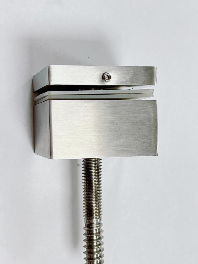ISOSQ1121BS Brushed Stainless Square Standoff With Base 1-1/2"x 1" SS3
