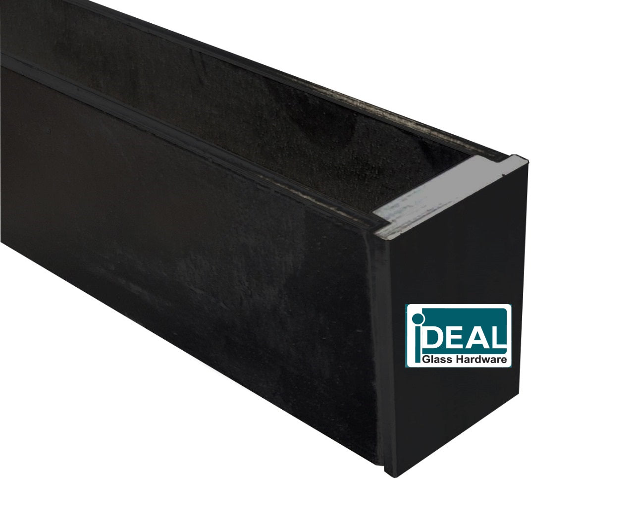 IECCUCH Matte Black End Cap For U-Channel