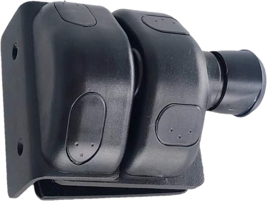 ISSPFGLWSKBL Black Wall to Glass Latch Lock With Key SS316