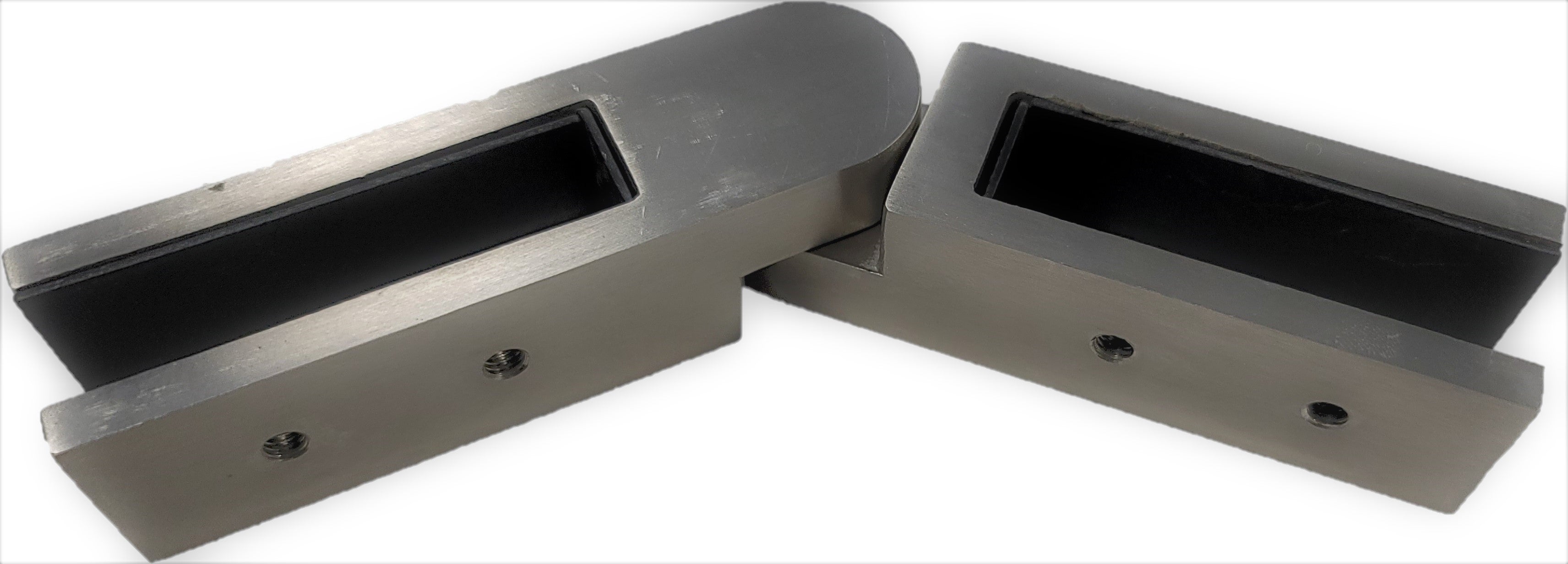 ISSPFEBADJBS/BL/BG Ultra Slim Adjustable Connector Glass to Glass